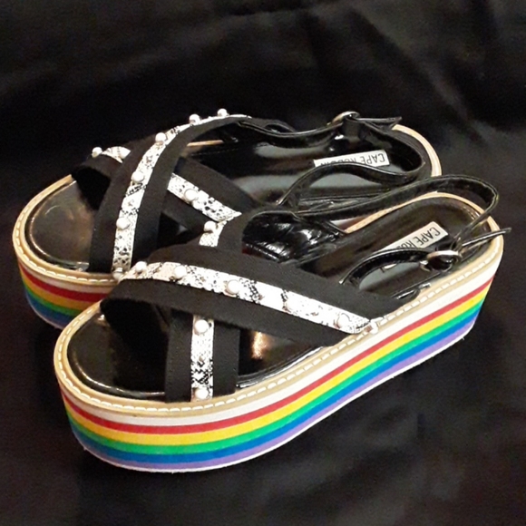 Cape Robbin | Shoes | Womens Cape Ribbon Platform Sandals | Poshmark